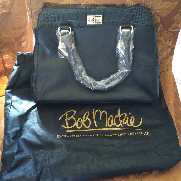 Bob Mackie | Bags | Vintage Bradford Exchange Bob Mackie Black Purse ...